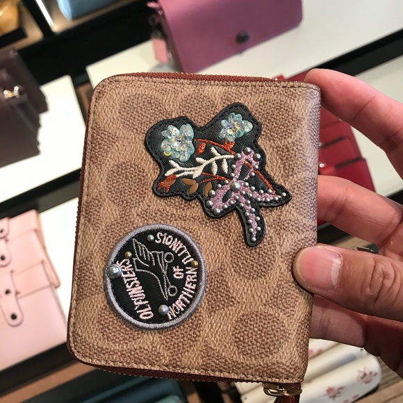 Coach | Bags | Coach Wallet In Signature With Patches | Poshmark